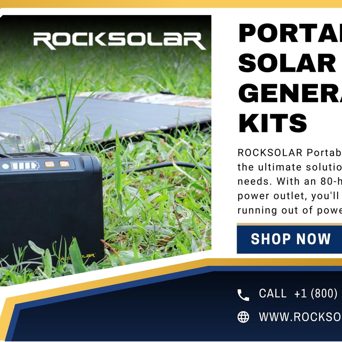 Portable Solar Generator Kits: Reliable Power for Outdoors – ROCKSOLAR